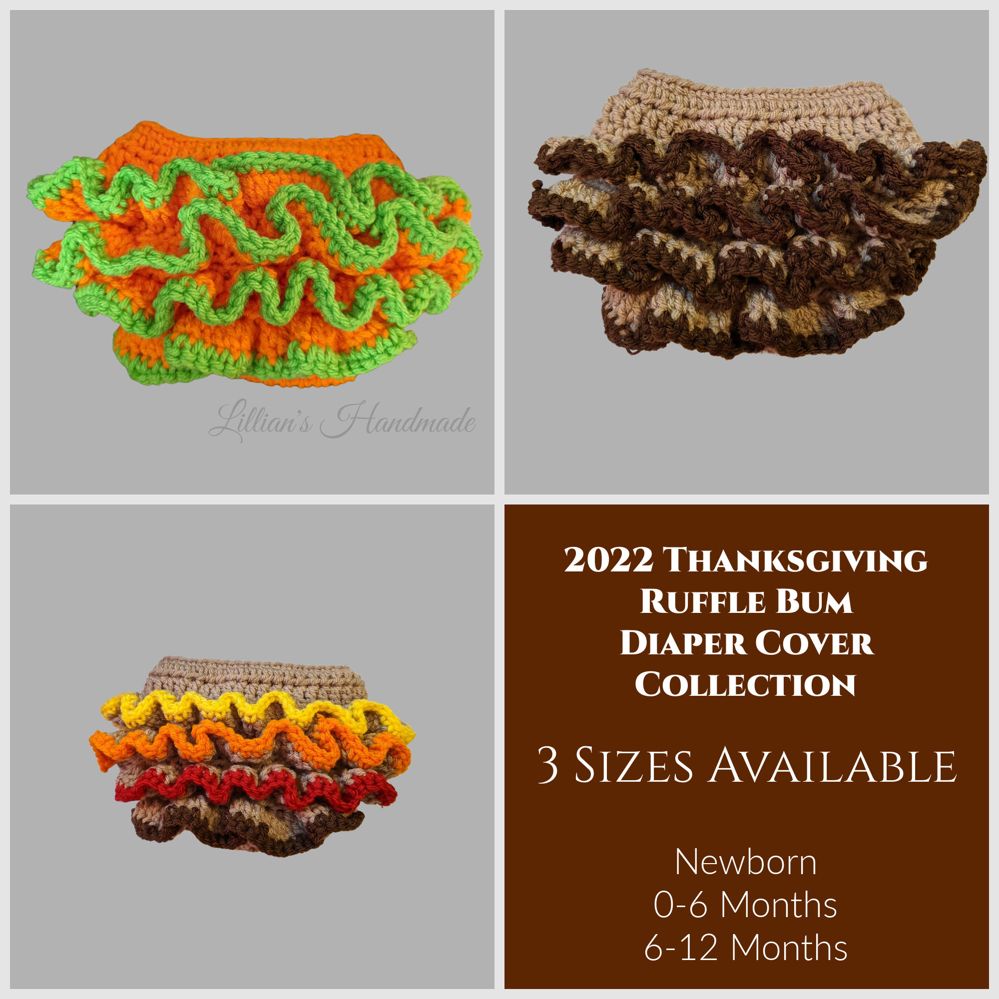 2022 Thanksgiving Ruffle Bum Diaper Cover Collection – Lillian's Handmade