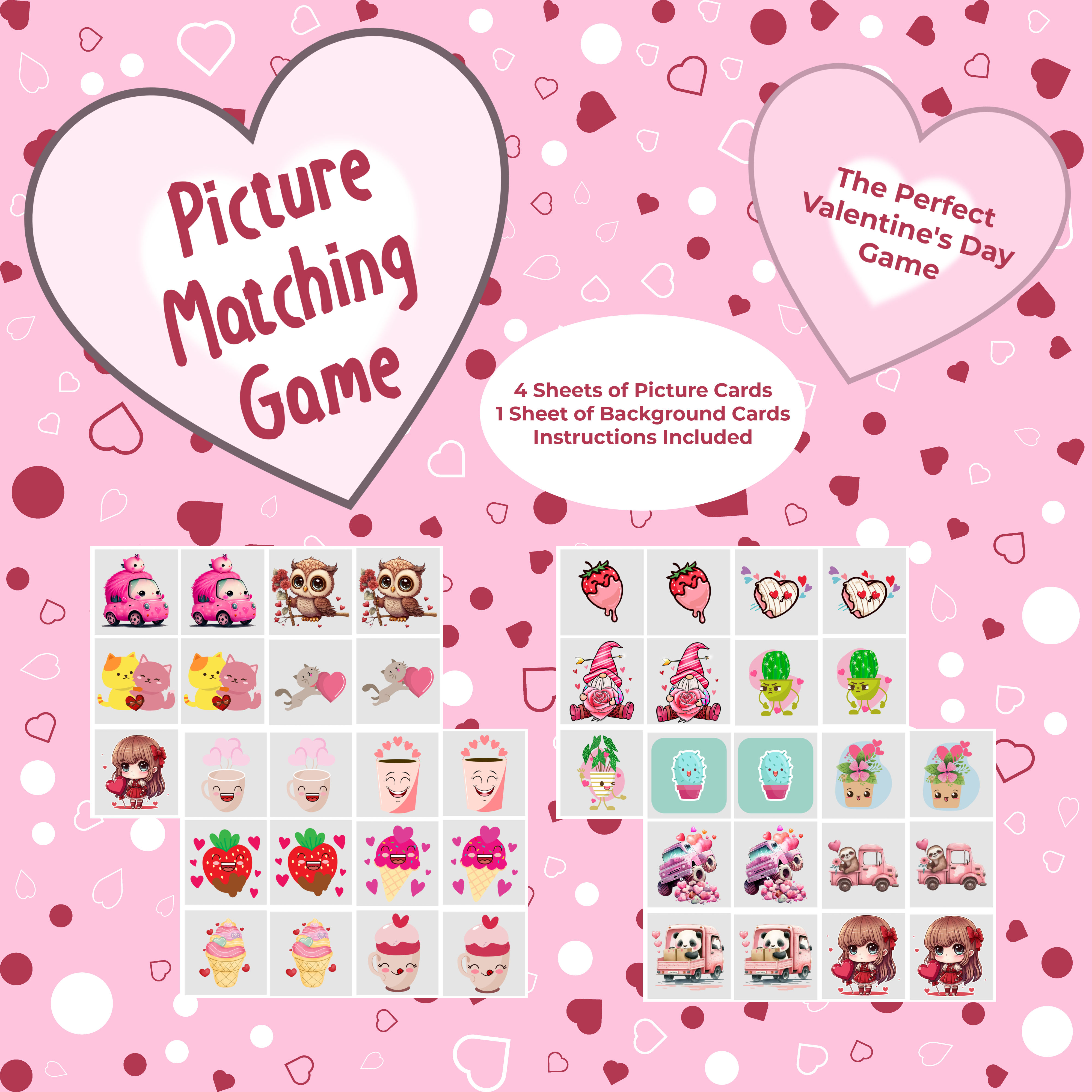 Val Memory Game Cover Sheet – Lillian's Handmade