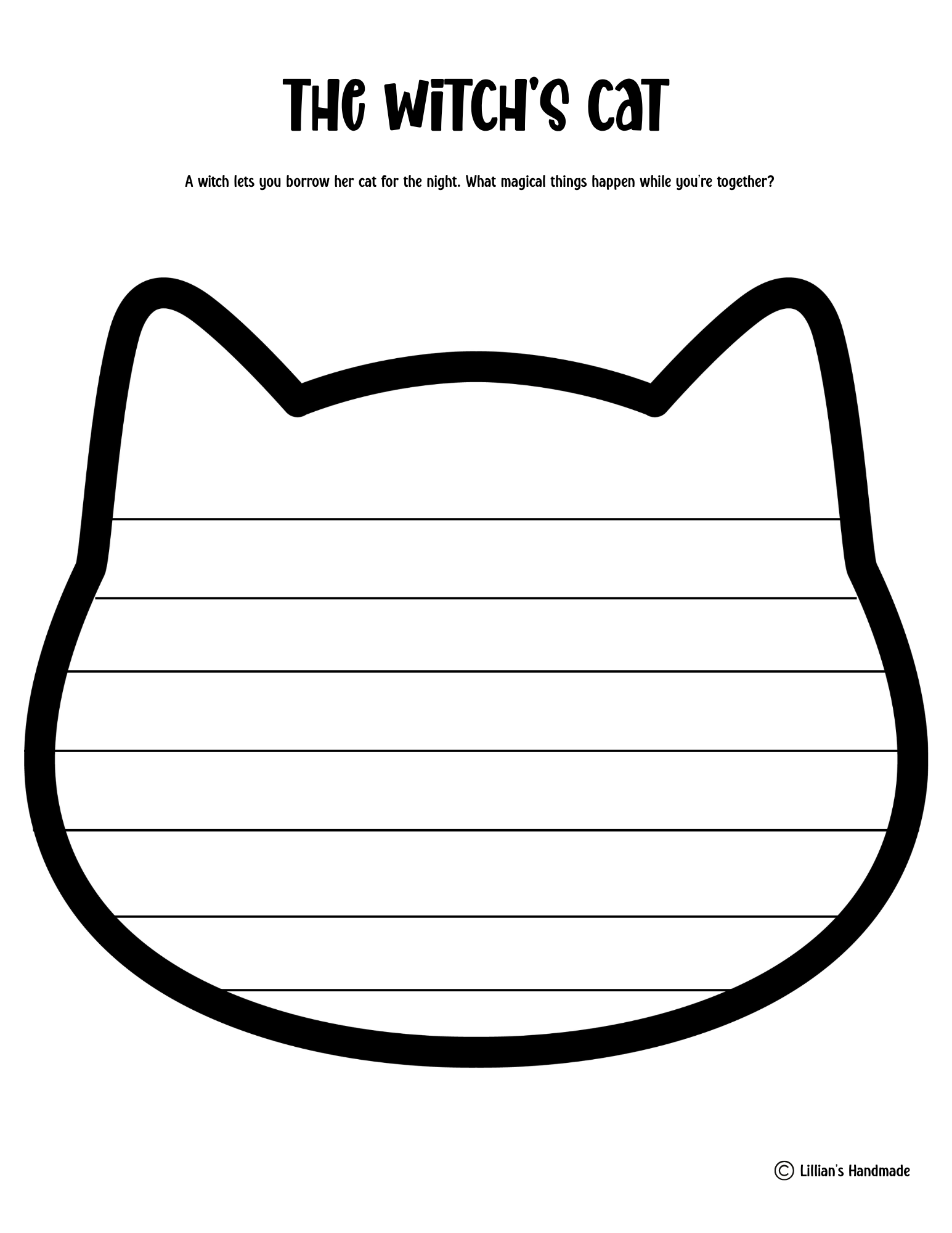 the Witch’s Cat Writing Prompt – Lillian's Handmade