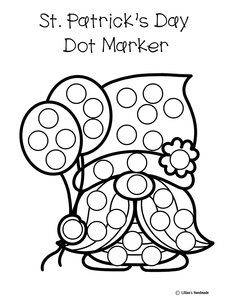 Free St. Patrick's Day Dot Marker Activity for Kids
